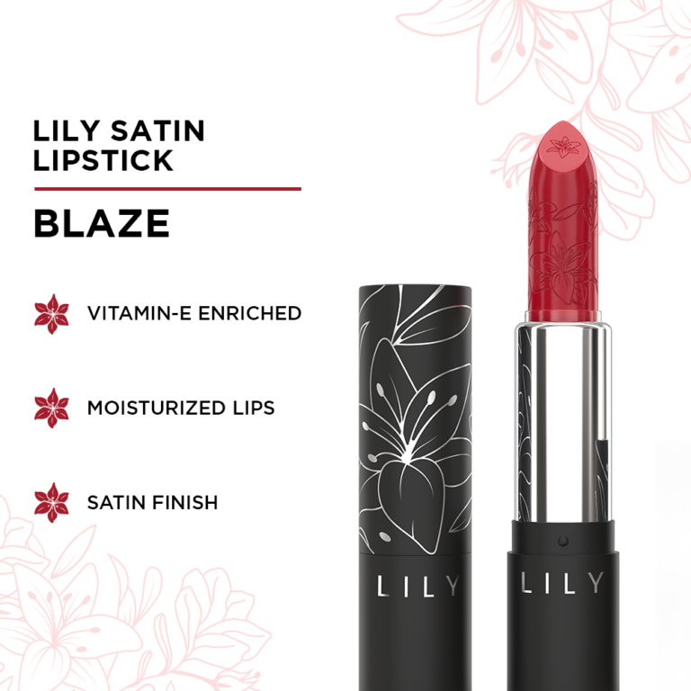 Lily Satin Lipstick - Blaze - Herlan