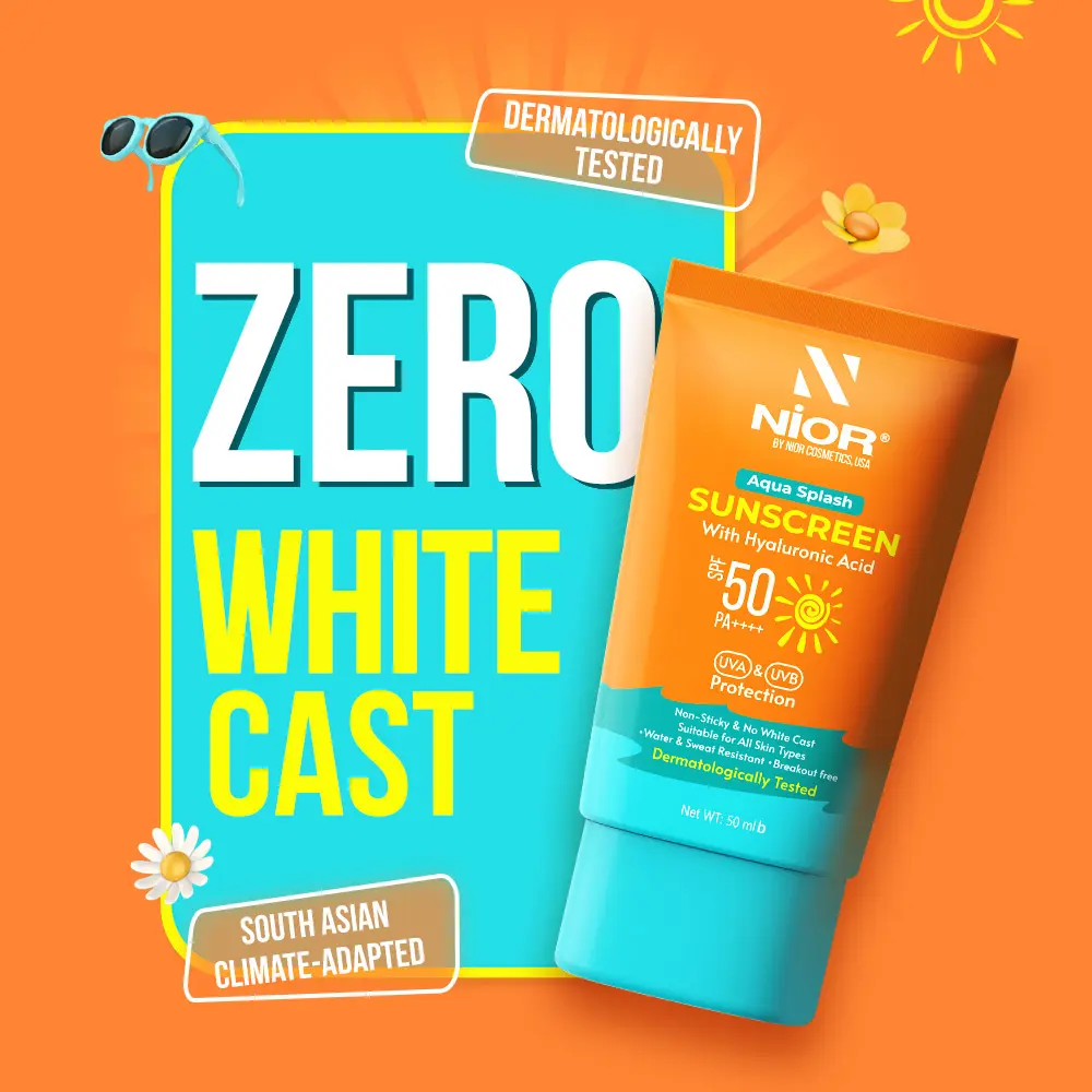 Nior Aqua Splash Sunscreen SPF 50 PA++++ 50ml - Herlan