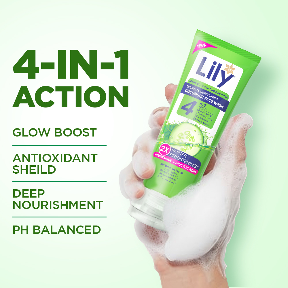 Lily Cucumber Facewash 100ml - Herlan