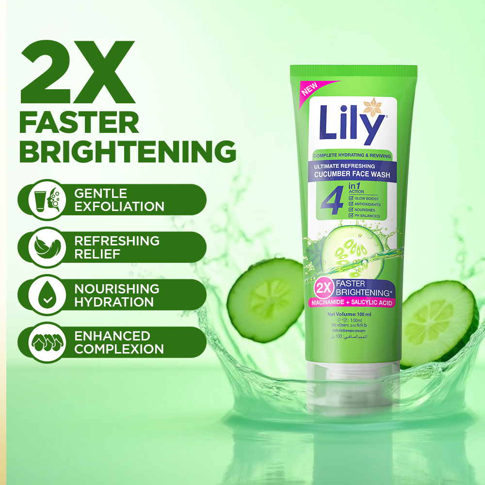 Lily Cucumber Facewash 100ml - Herlan