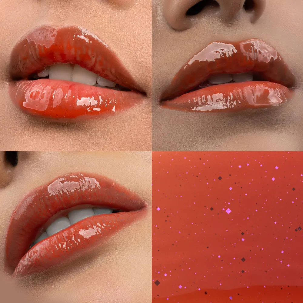 Galactic Glam Lip Gloss – Cosmic Coral - Herlan