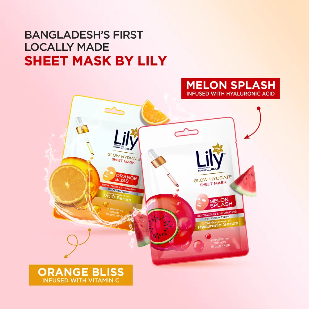Lily Glow Hydrate Sheet Mask Melon Splash 25ml - Herlan