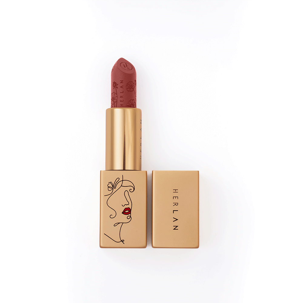 Herlan Cushion Matte Lipstick Retro Rust - Herlan
